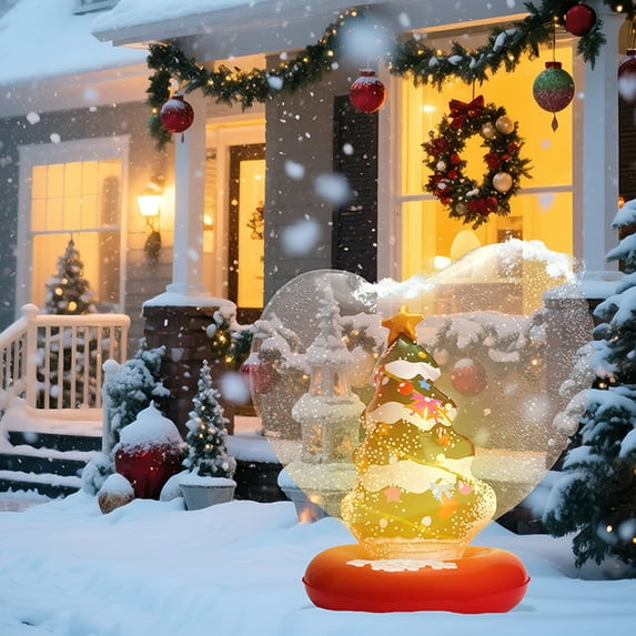 Illuminated Inflatable Christmas Ball - Durable Pvc Ornament with Led ...