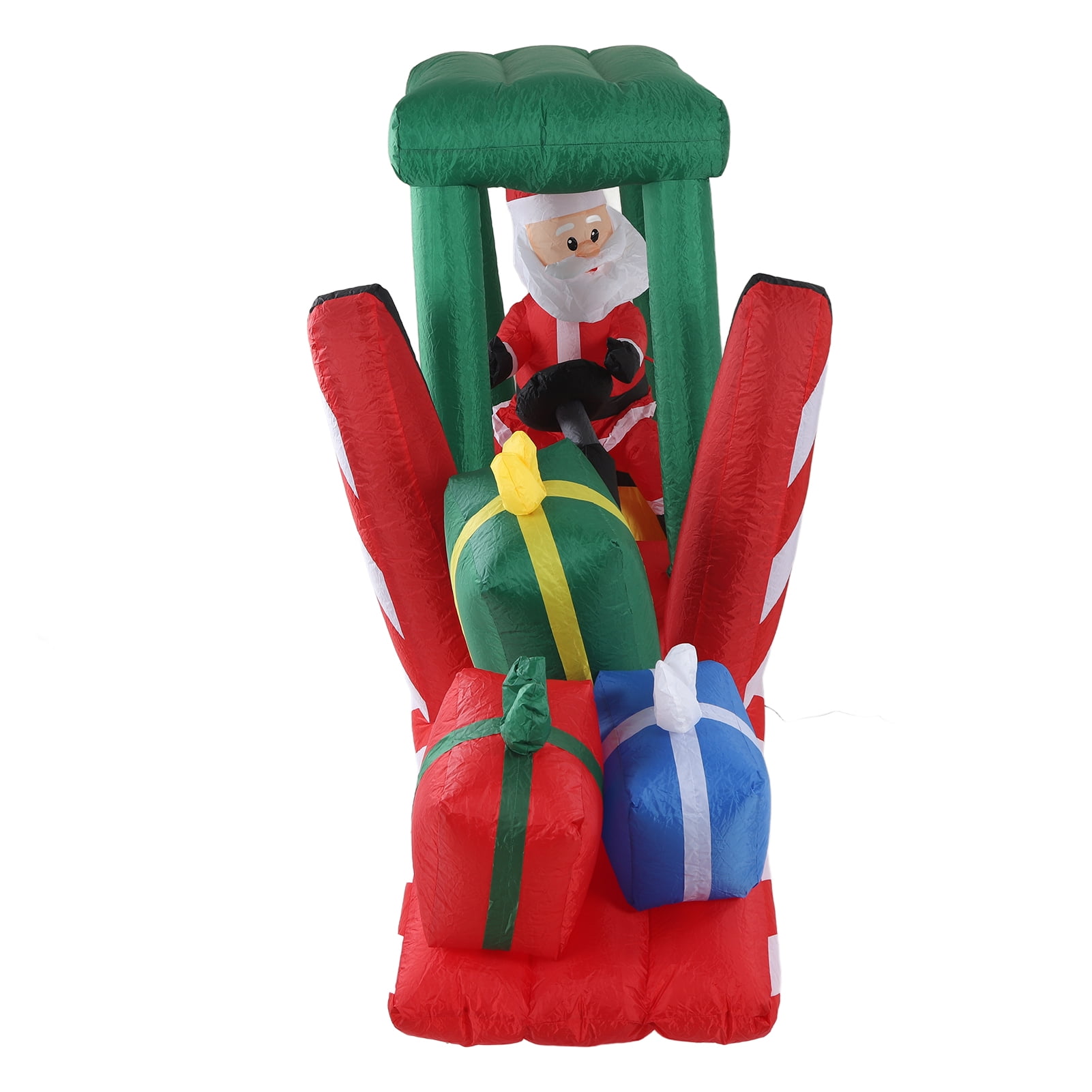 Illuminated Inflatable Santa on Forklift with LED Light - Waterproof ...