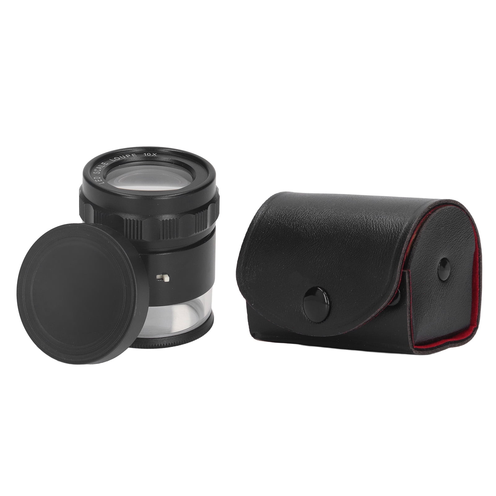 Illuminated Jewelers Loupe with 8 LED Light and Interchangeable Scale ...