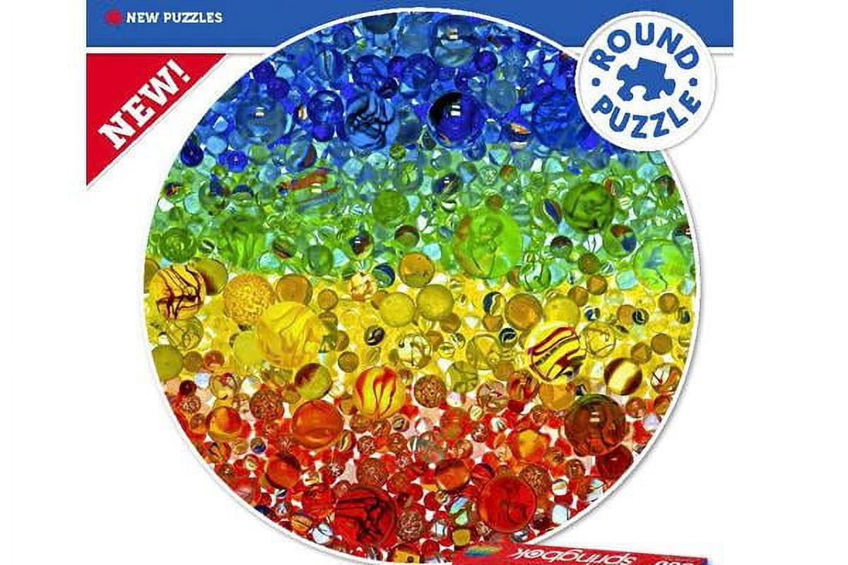 Illuminated Marbles, 500 Piece Round Puzzle, by Springbok Puzzles ...