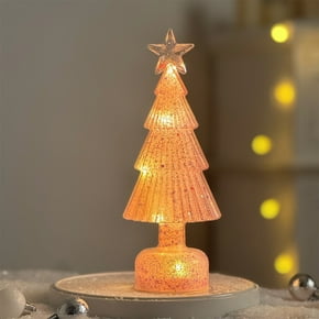 Lighted Glass Christmas Trees