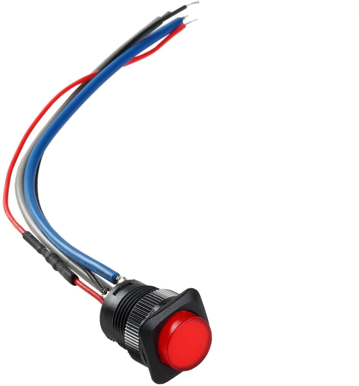 Illuminated Momentary Push button - Red On/Off Switch - Walmart.com