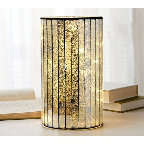 Illuminated Mottled Mosaic Hurricane by Valerie in Silver - Walmart.com