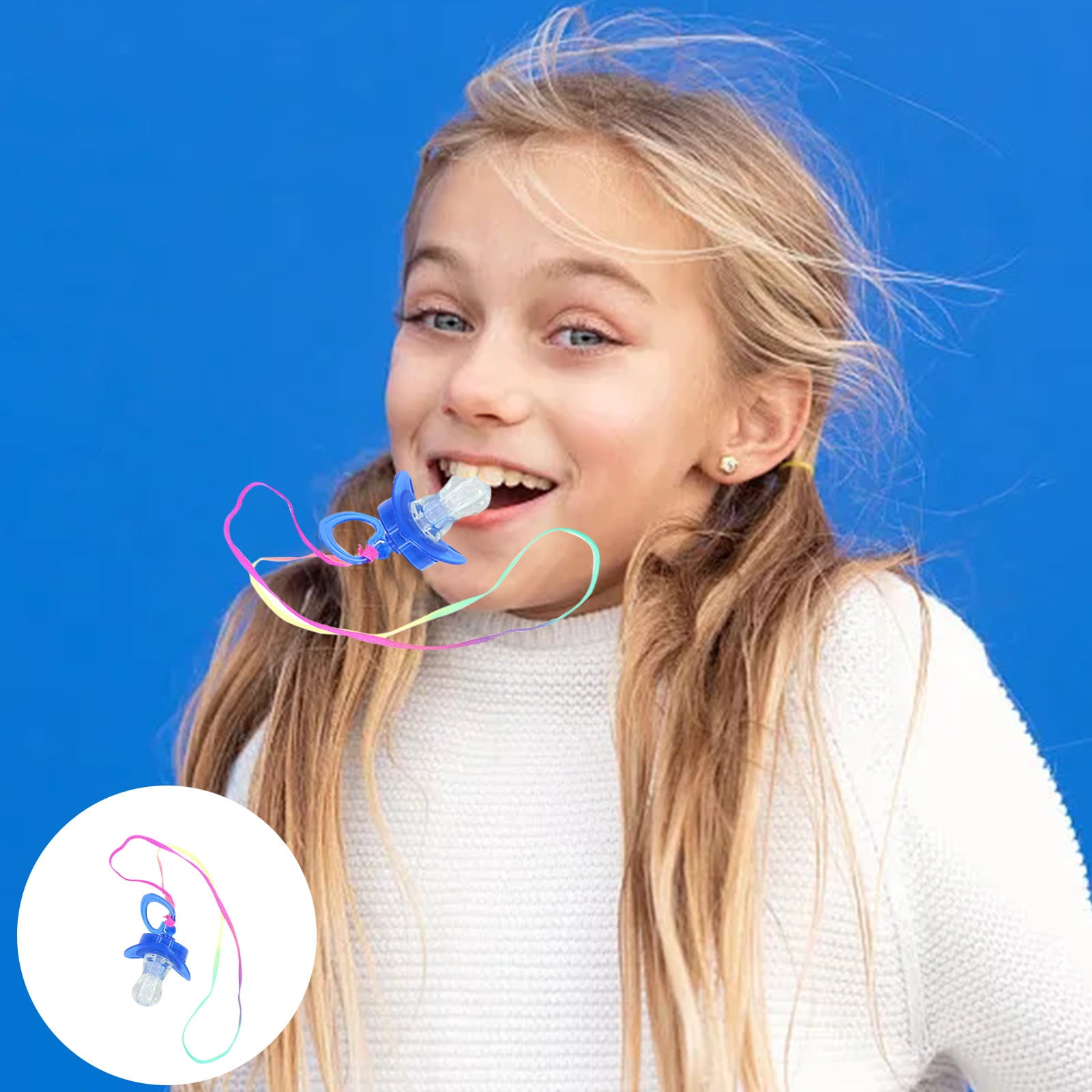 Illuminated Party Glow Whistle Pacifier Necklace Set for Exciting ...