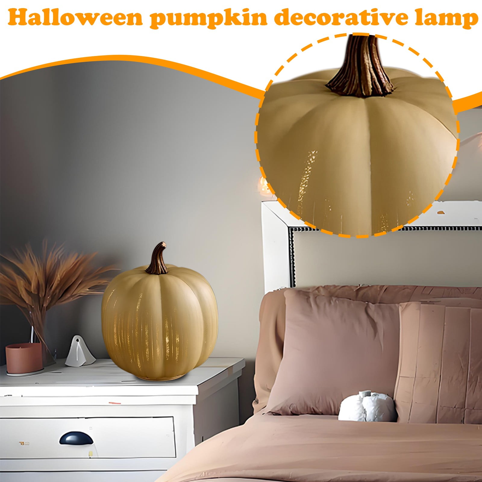 Illuminated Starry Night Pumpkins, Twinkle LED Light Pumpkins, Timer ...