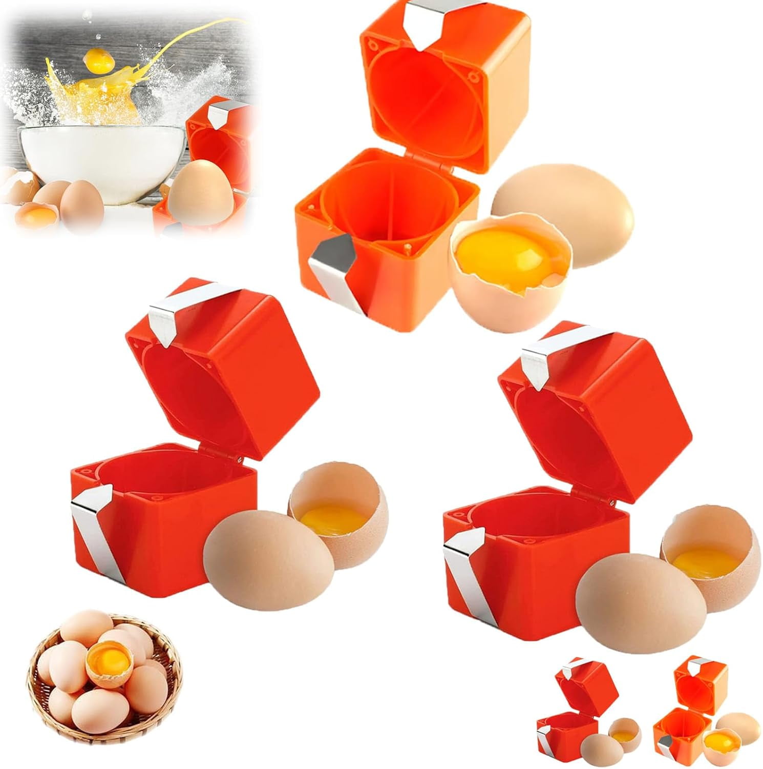 Illuminateupon Egg Opener, 2025 New Egg Cracker Tool for Raw Eggs, Mini ...