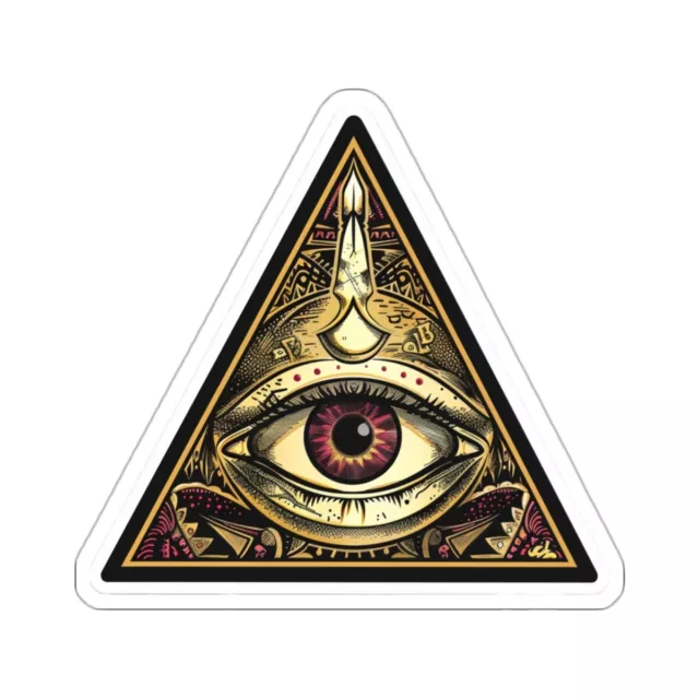 Illuminati Eye Ball Logo Dark Gothic Steam Punk Imagination Vinyl Decal ...