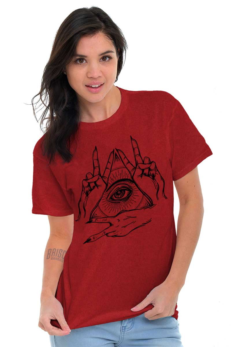 Illuminati Pyramid All Seeing Eye Women Plus Size Graphic Tee Tees ...