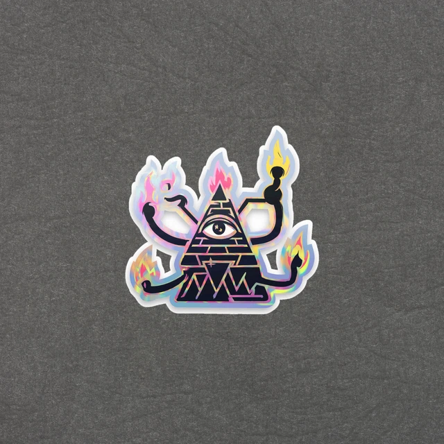 Illuminati All Seeing Eye Of Providence Triangle Sticker Decalphone ...