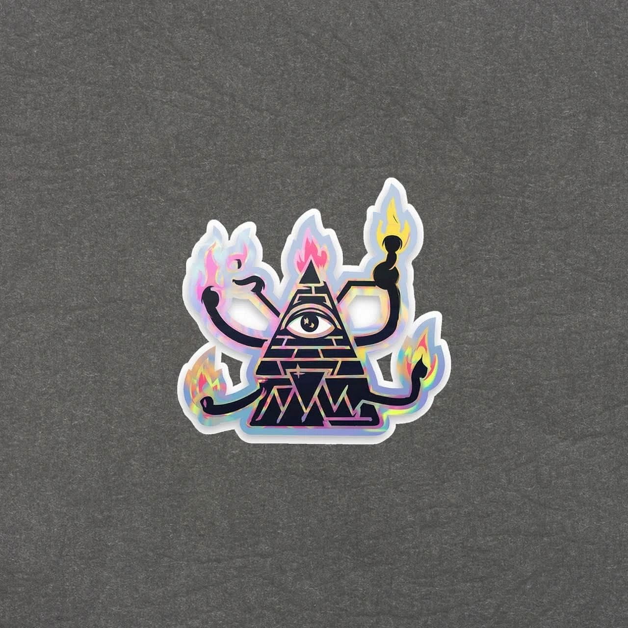 Illuminati All Seeing Eye Of Providence Triangle Sticker Decalphone ...