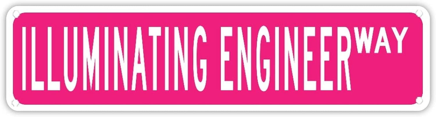 Illuminating Engineer Road Signs Profession Way Tin Aluminum Sign ...