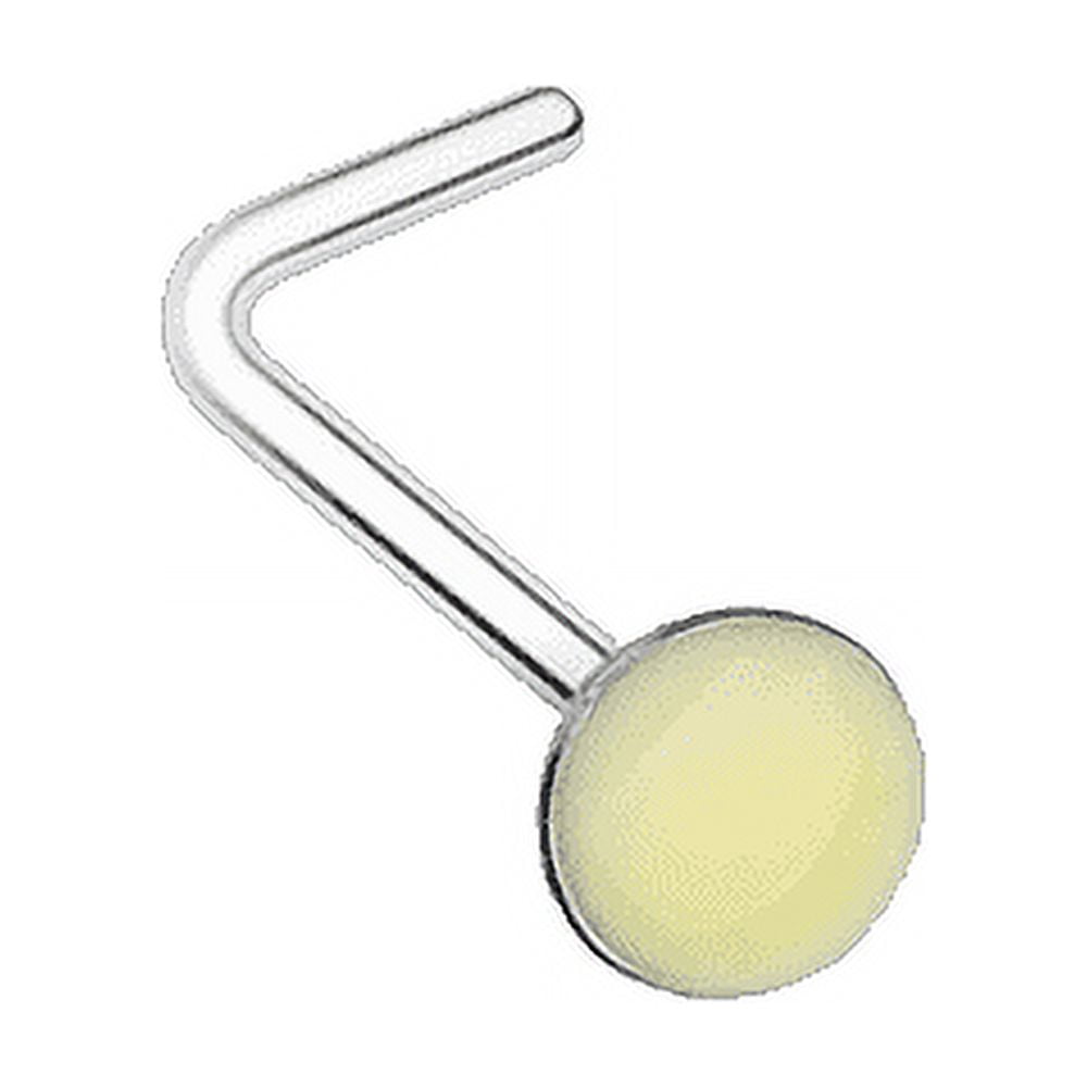 Illuminating Glow in the Dark Circle L-Shape Nose Ring - Walmart.com