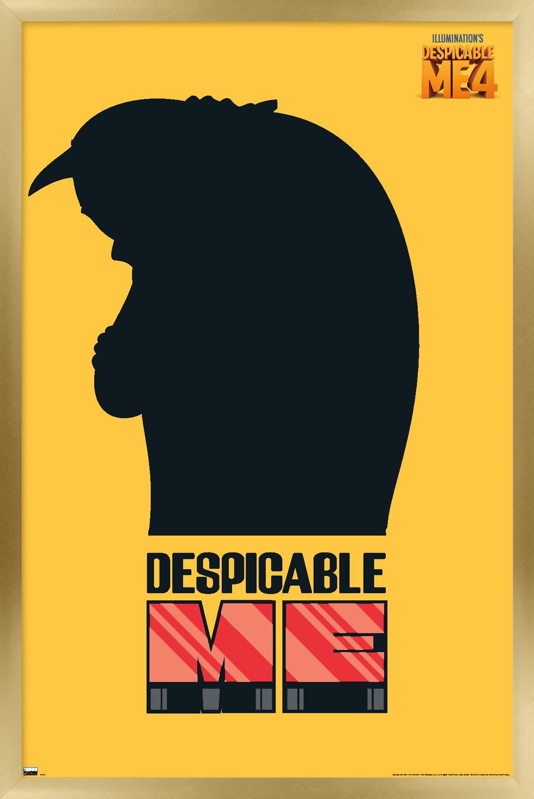 Illumination Despicable Me 4 - Gru Shadow Wall Poster, 14.725" x 22.375 ...