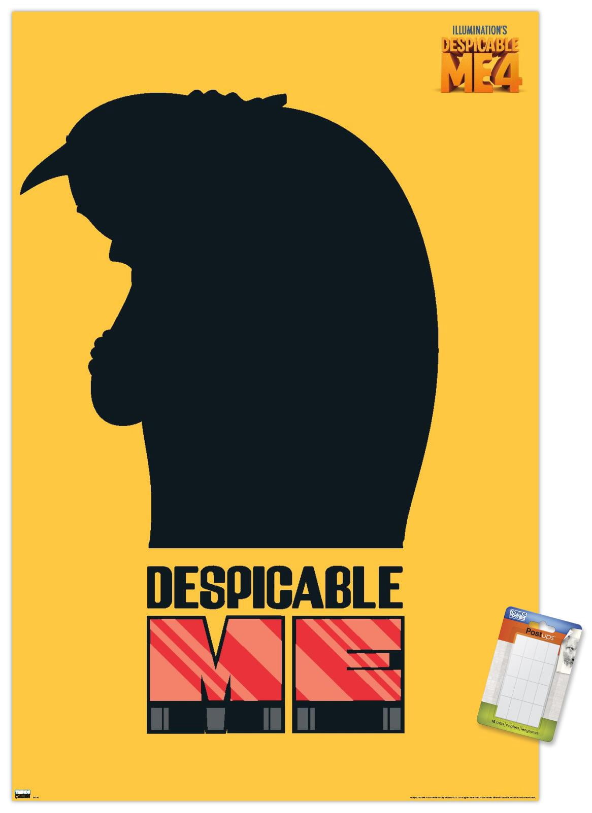 Illumination Despicable Me 4 - Gru Shadow Wall Poster, 22.375" x 34 ...