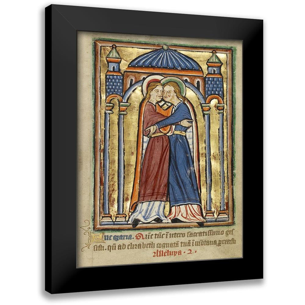Illuminator, Unknown 12th Century English 12x14 Black Modern Framed ...
