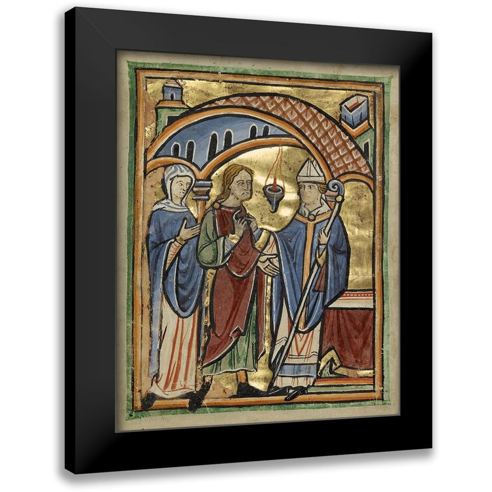 Illuminator, Unknown 12th Century English 15x18 Black Modern Framed ...