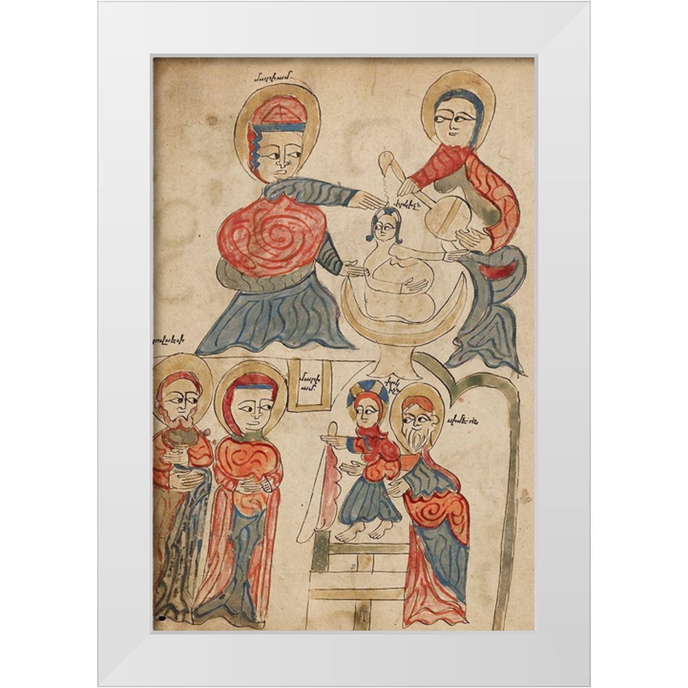 Illuminator, Unknown 14th Century 23x32 White Modern Wood Framed Museum Art Print Titled ...