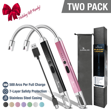 Gearup Refillable Dual Arc Electric Lighter, USB-Rechargeable Plasma ...