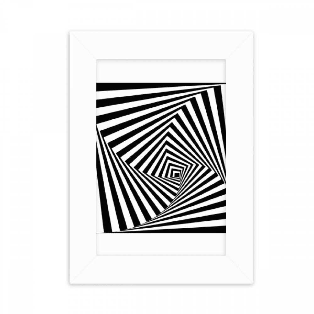 Illusion Line Repeating Rhombus Desktop Photo Frame Picture Display ...
