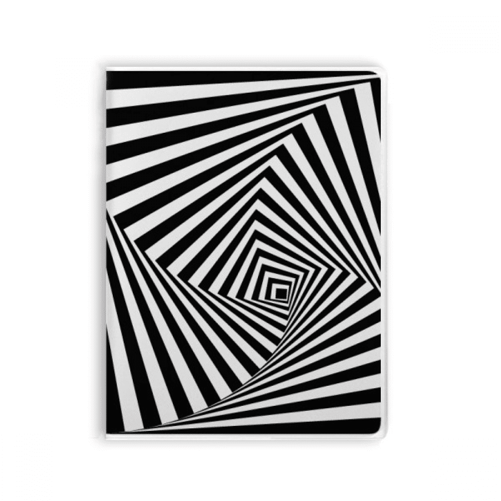 Illusion Line Repeating Rhombus Notebook Gum Cover Diary Soft Cover ...