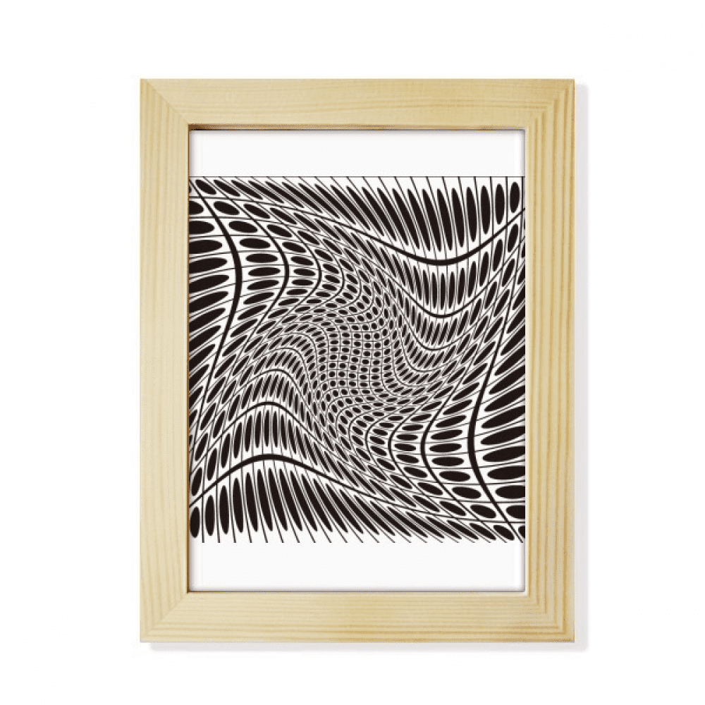 Illusion Lines Repeating Ellipse Desktop Adorn Photo Frame Display Art ...