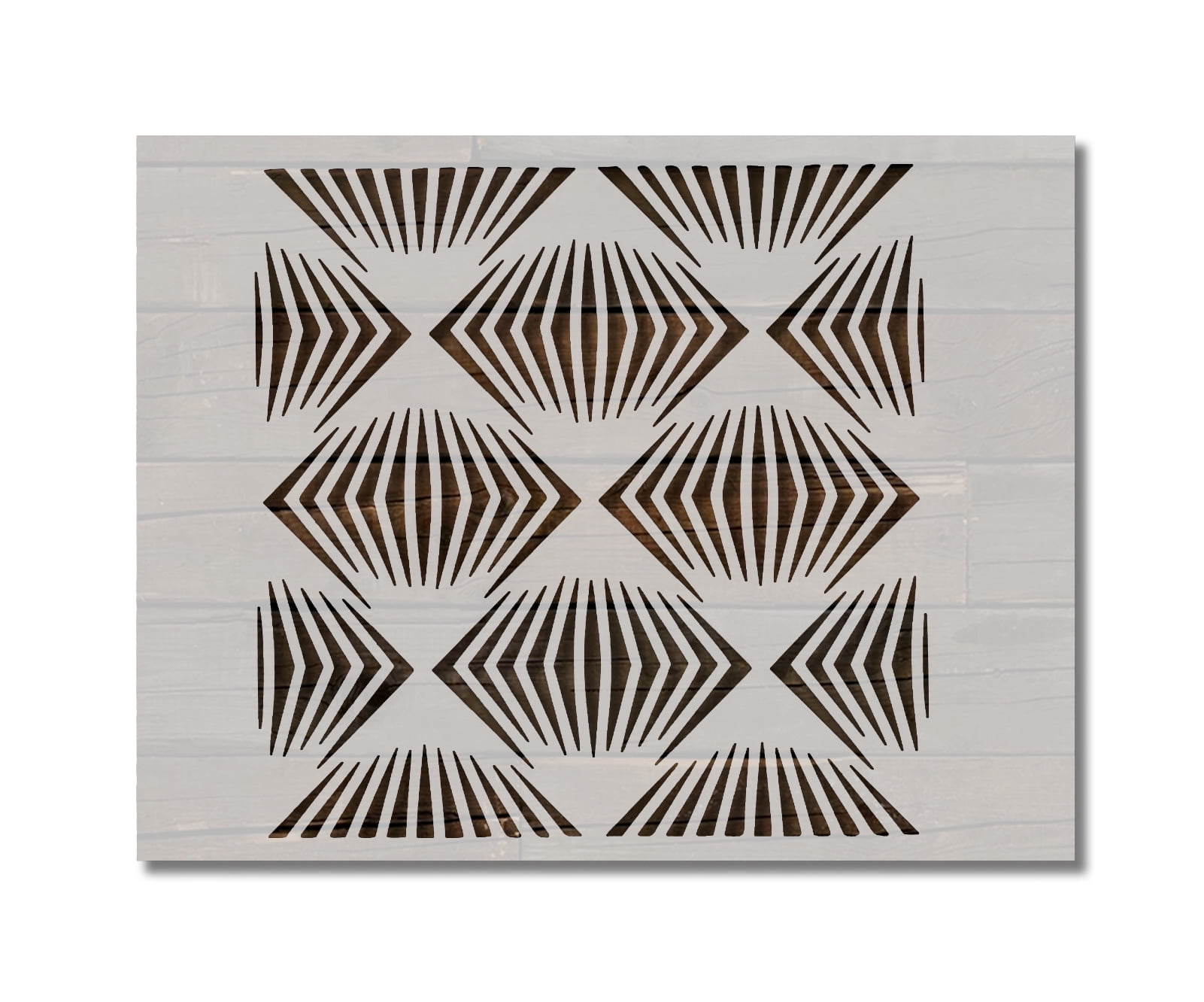 Illusion Pattern Lines Stencil Template Reusable 8.5 x 11 for Painting ...