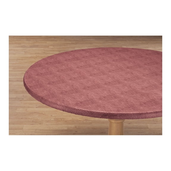 Heritage Fitted Vinyl Tablecloth with Flannel Edge and Elastic ...