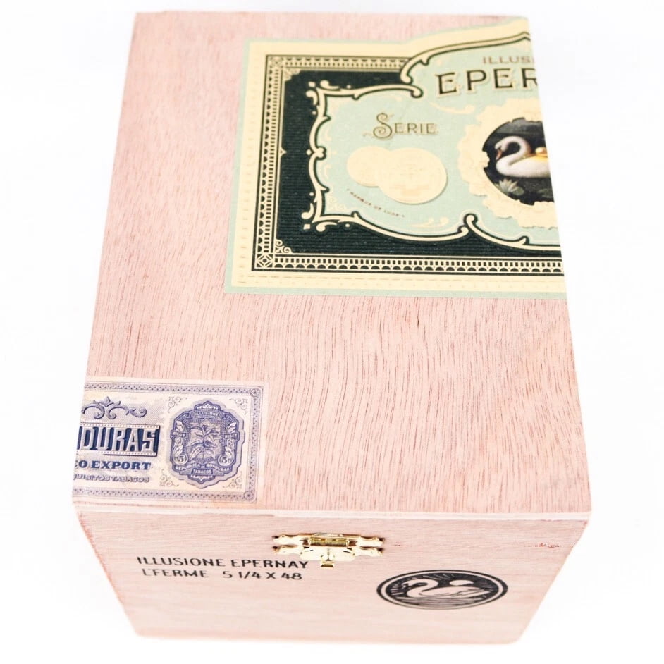 Illusione Epernay L'Ferme Empty Wood Cigar Box 6" x 4.5" x 4.25" - Walmart.com