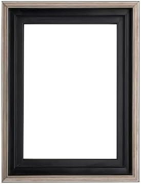 Illusions Floater Frame For 3/4" Deep Canvases - 5x7 - Black w/Antique ...