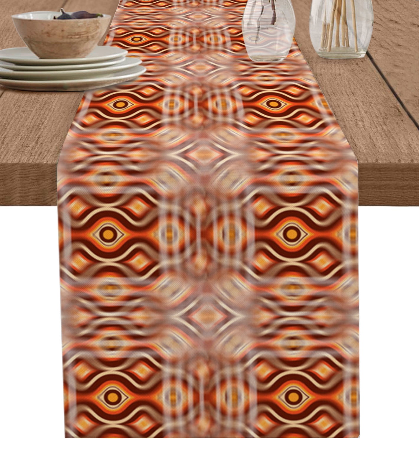 Illusory Filter Abstract Gradient Table Runner ration Home r Dinner ...