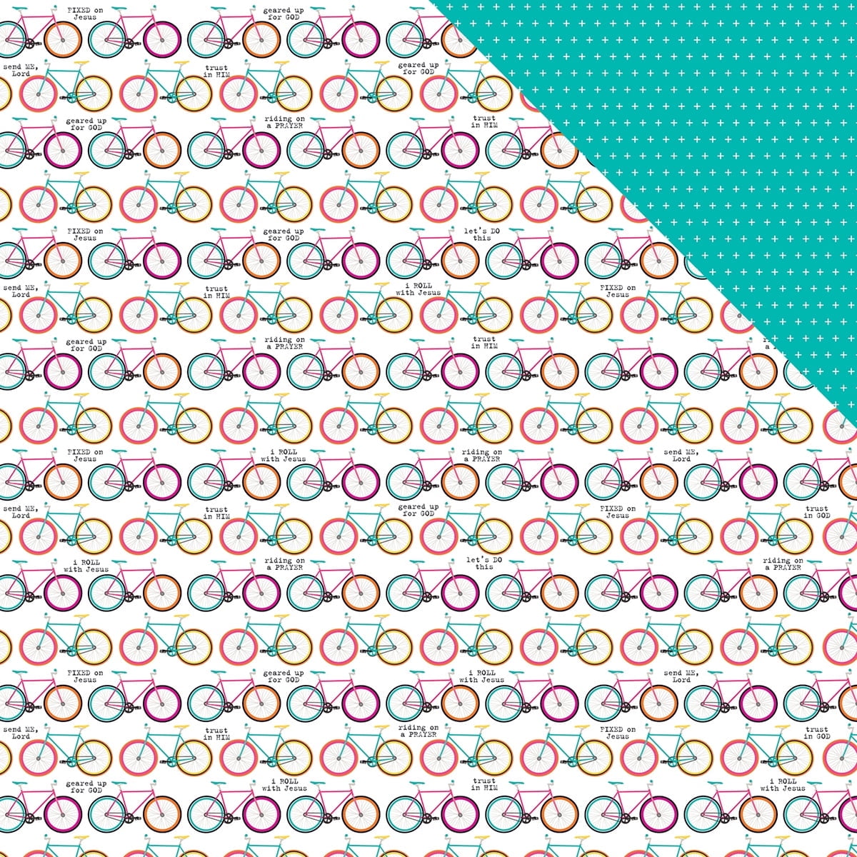 Illustrated Faith Bright & Brave Cardstock 12"X12"-Geared Up For Jesus ...