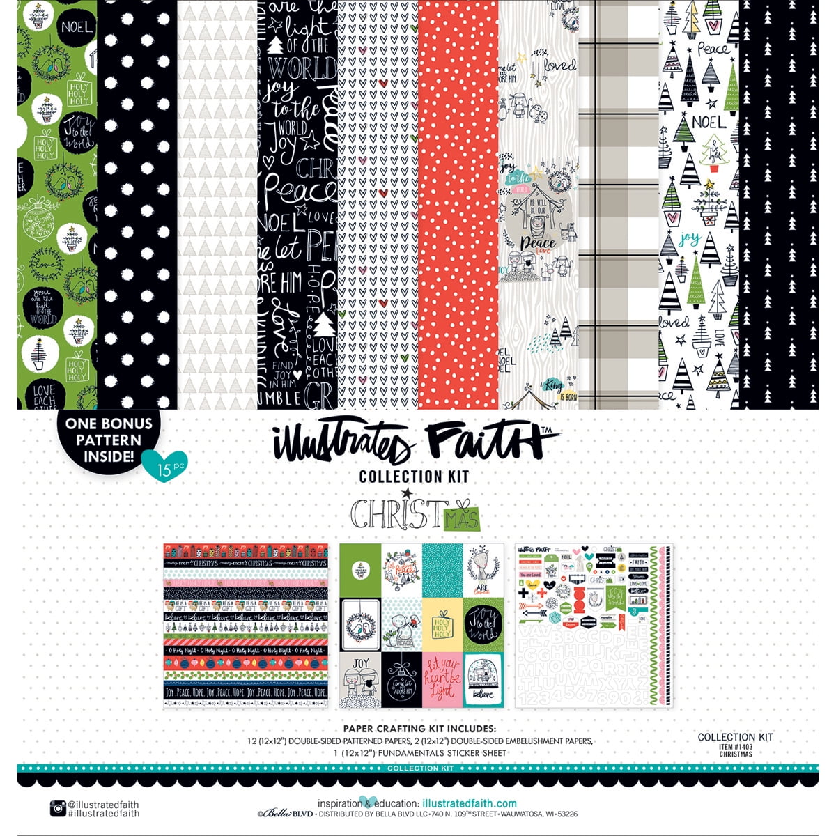 Illustrated Faith Collection Kit 12"X12"-Christmas - Walmart.com