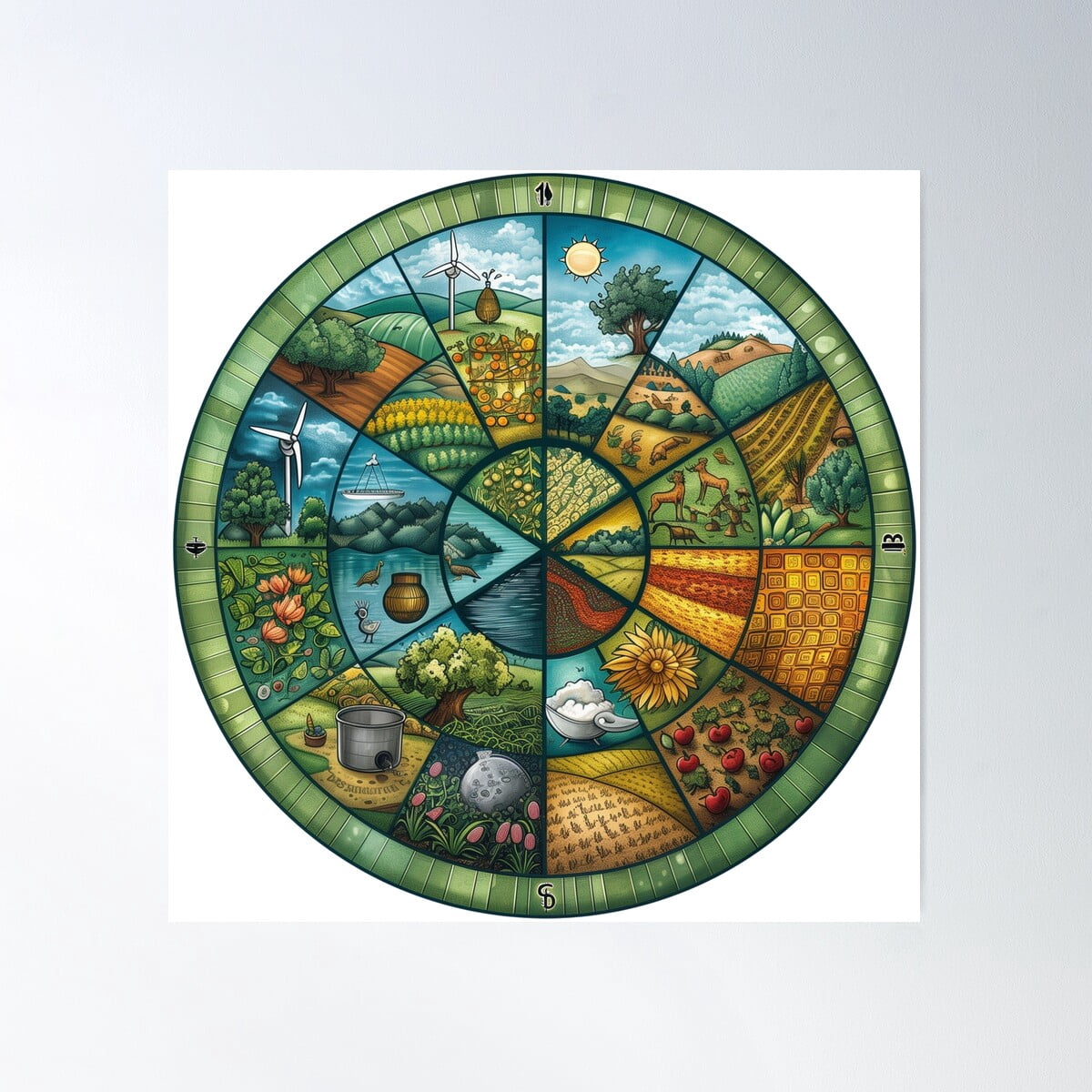 Illustrated Guide To Ecosystem Diversity Poster Wall Art, Modern Wall ...