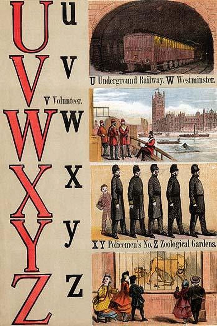 Illustrated Letters from "London Alphabet" Poster Print by Edmund Evans ...