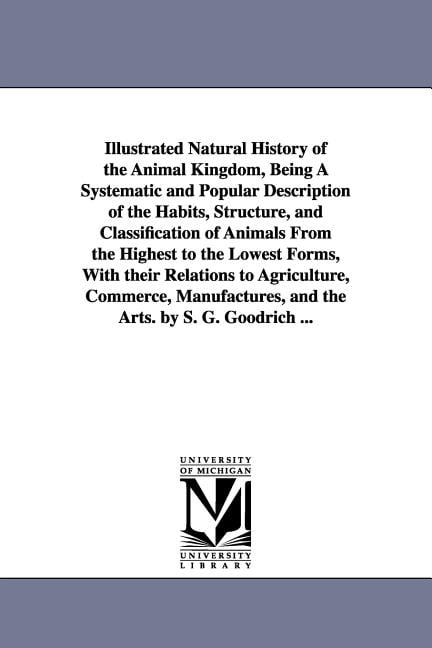 Illustrated Natural History of the Animal Kingdom, Being A Systematic ...