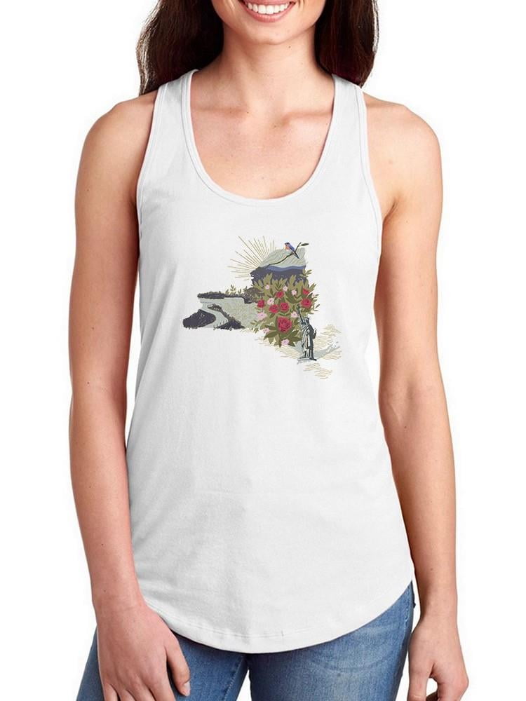 Illustrated State-new York Racerback Tank Women -Jacob Green Designs ...