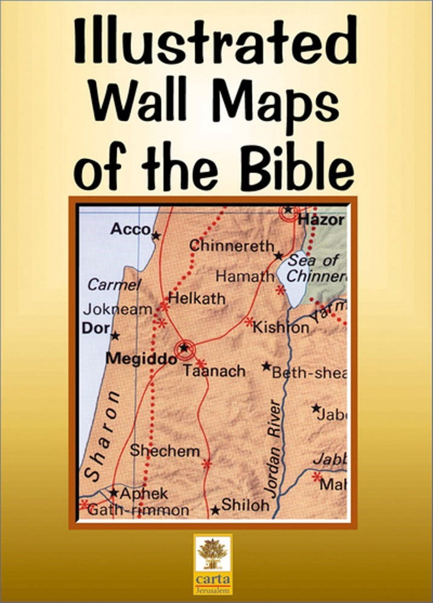 Illustrated Wall Maps Of The Bible - Walmart.com