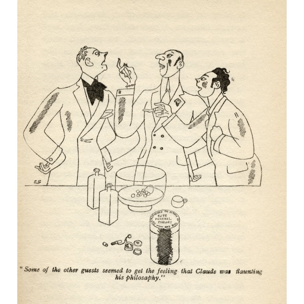 Illustration By Ralph Barton 1891 To 1931 Frontspiece From The Book But ...