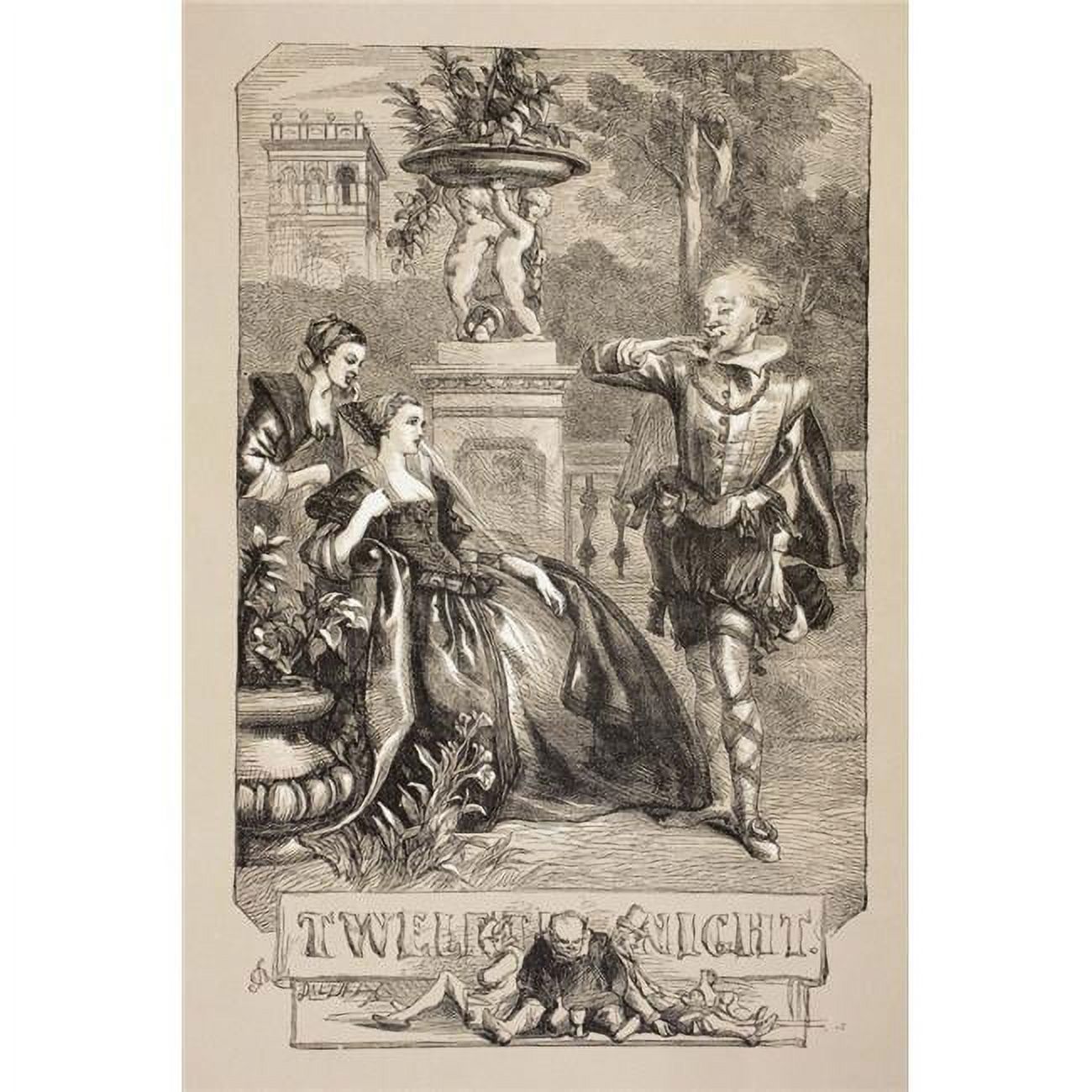 Illustration By Sir John Gilbert For Twelfth Night By William ...