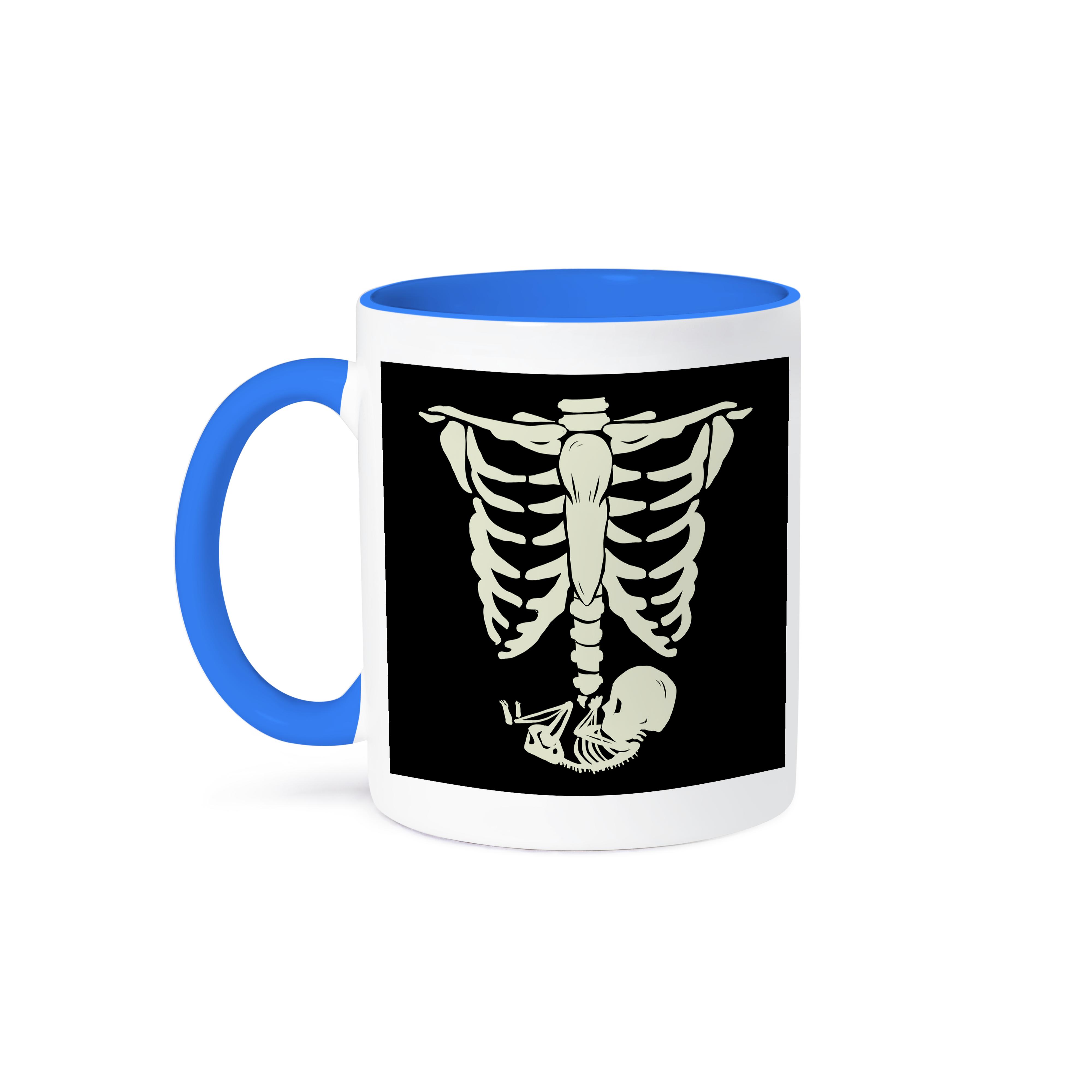 3dRose, Illustration Design with Baby Skull Skeleton Birth, 15oz Two ...