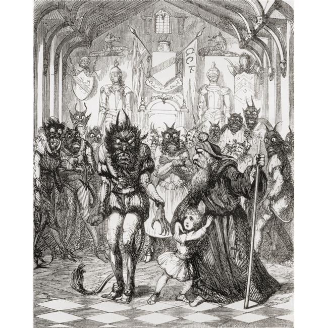 Illustration By George Cruikshank to The Poem The Lay of St.Cuthbert ...