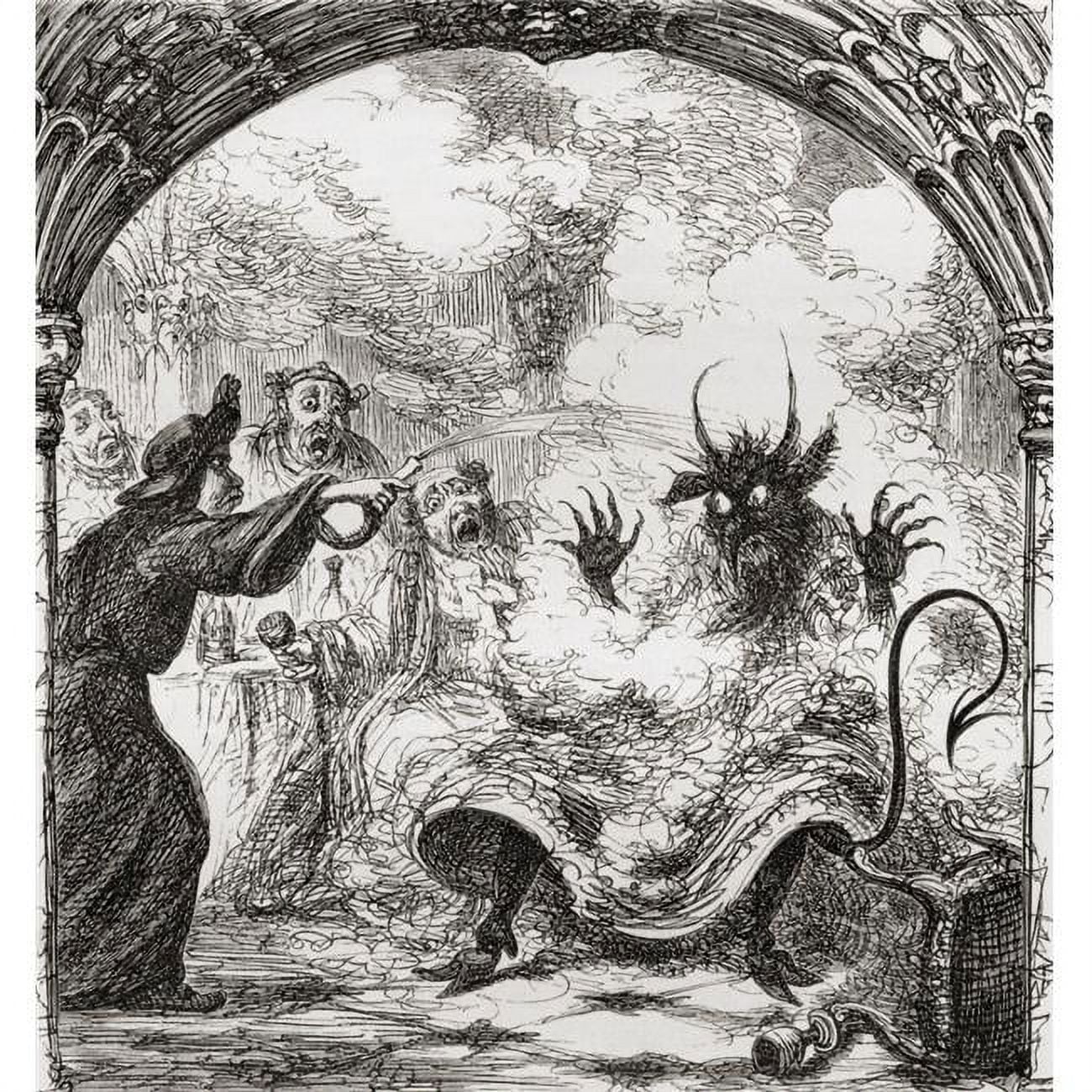 Illustration By George Cruikshank to The Poem A Lay of St. Nicholas ...
