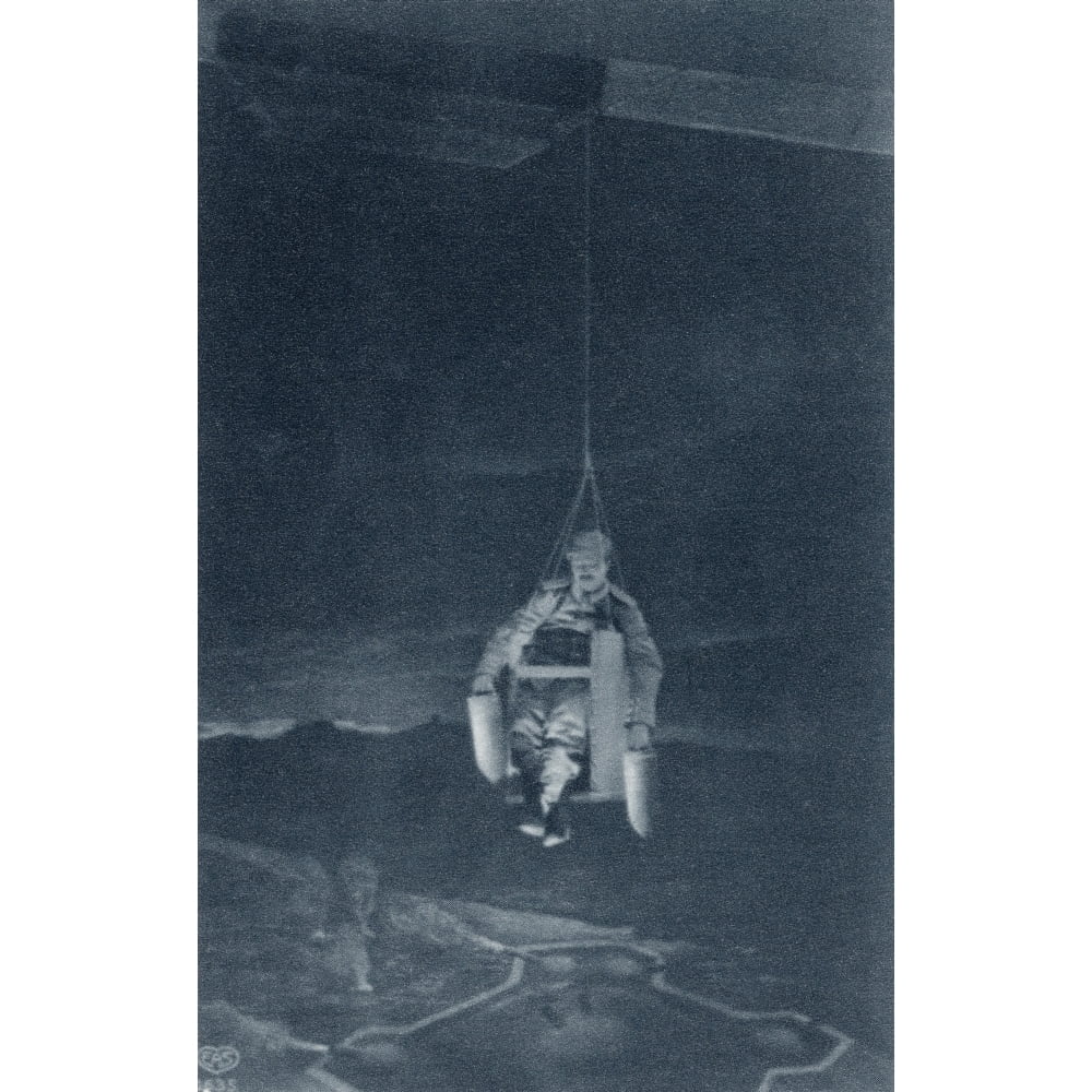 Illustration From A German Postcard Showing A Supposed Bomb Dropper ...