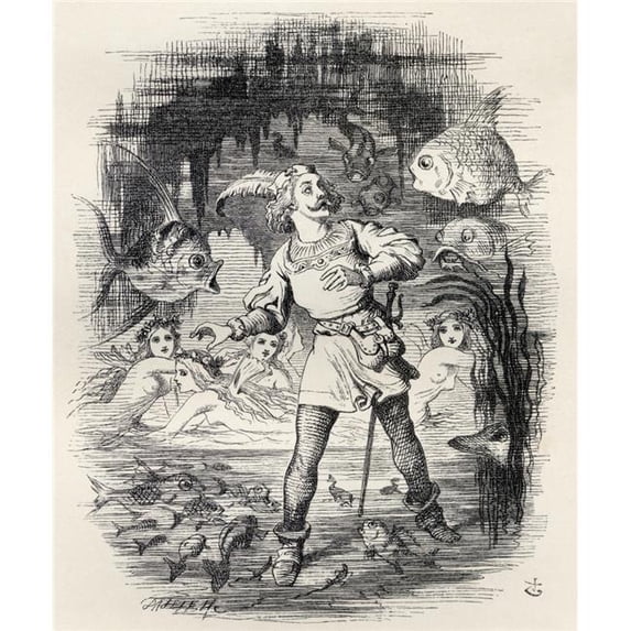 Illustration By J. Tenniel to The Poem Sir Rupert The Fearless - A ...