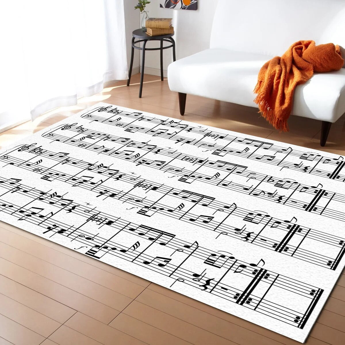 Illustration Music Note Color Carpets for Bed Room Modern Home Floor ...