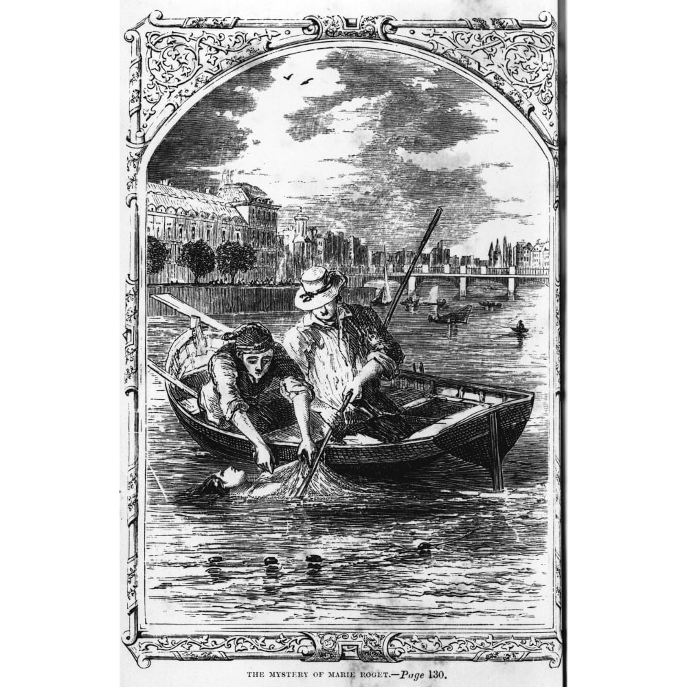 Illustration Of Edgar Allan Poe'S History Poster Print - Walmart.com