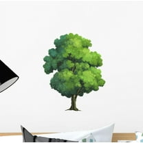 3D Summerl Tree Wall Decal by Wallmonkeys Peel and Stick Graphic (18 in ...