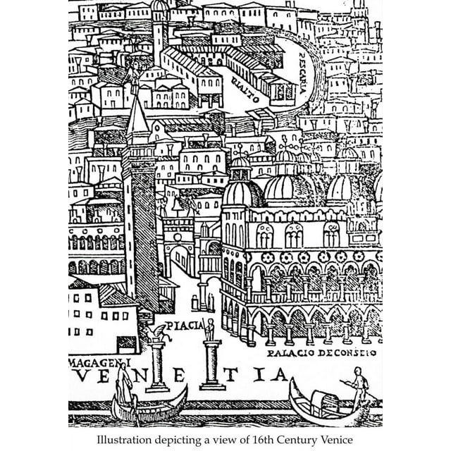 Illustration Depicting A View Of 16th Century Venice Dated 16th Century Poster Print By Uig 26