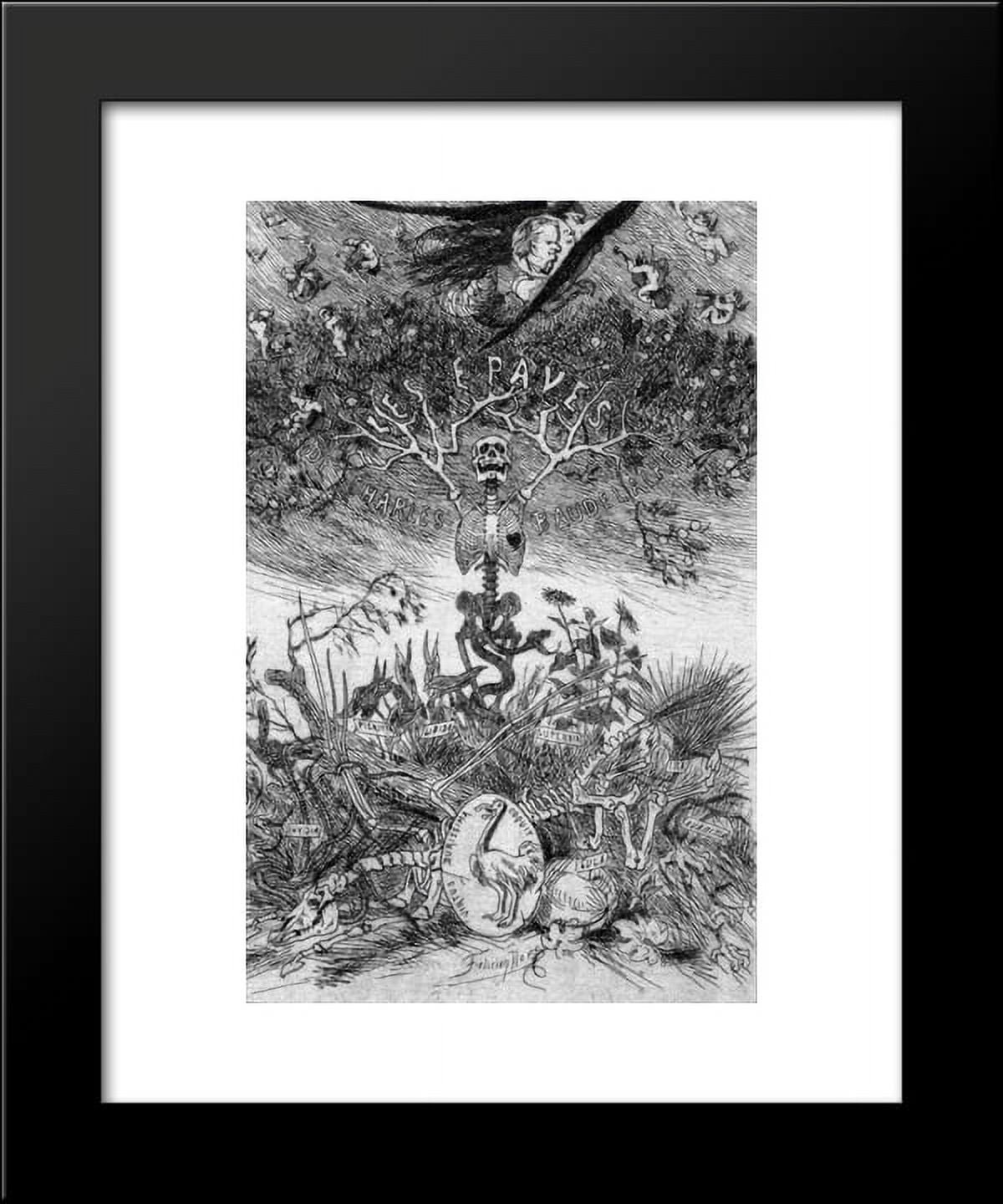 Illustration for 'Les Epaves' by Charles Baudelaire 20x24 Framed Art ...