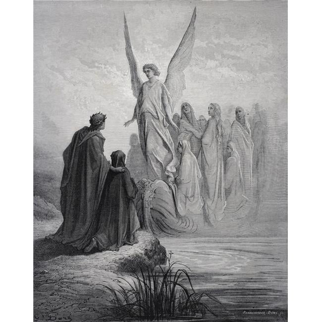 Illustration for Purgatorio by Dante Alighieri Canto II Lines 42 & 43 ...